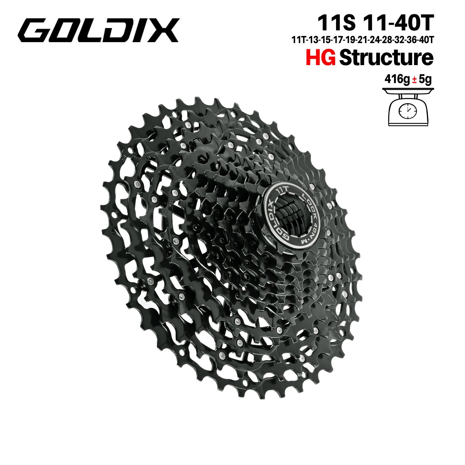 GOLDIX Ультралегкая кассета для горного велосипеда 9/10/11/12/13 скоростей 11 Speed 11T-40T