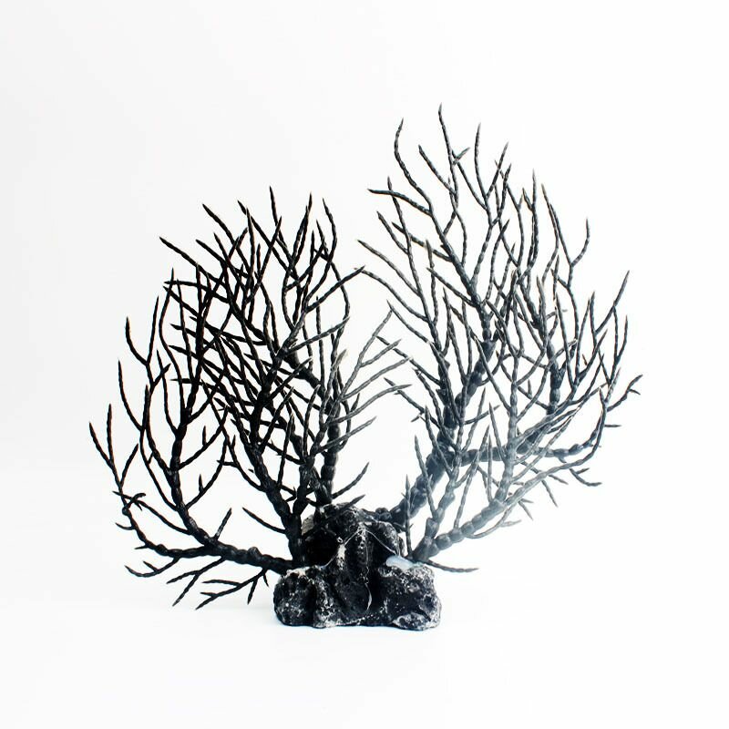 Искусственное коралловое дерево, фальшивое коралловое водное растение, мягкая декорация для аквариума, водное ландшафтное оформление, морское железное дерево по низкой цене