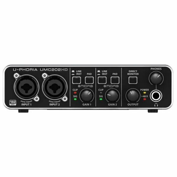 KNOW EASY-Аудиоинтерфейс Behringer UMC202HD