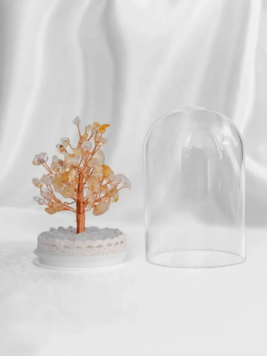 Декоративное светящееся дерево из Цитрина