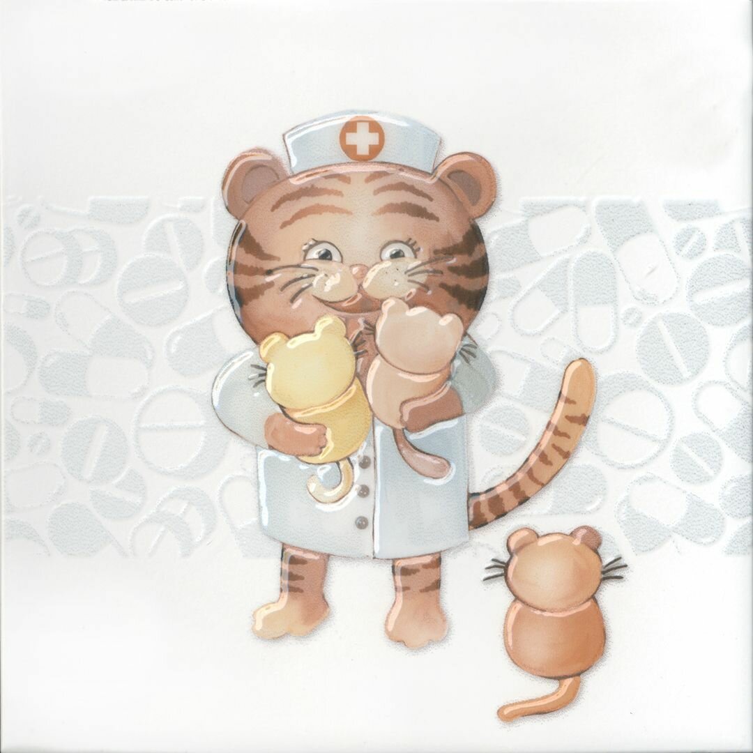 Керамический гранит KERAMA MARAZZI VT/A502/5009 Декор Айболит 2 20x20x6,9 Цена за 1/шт