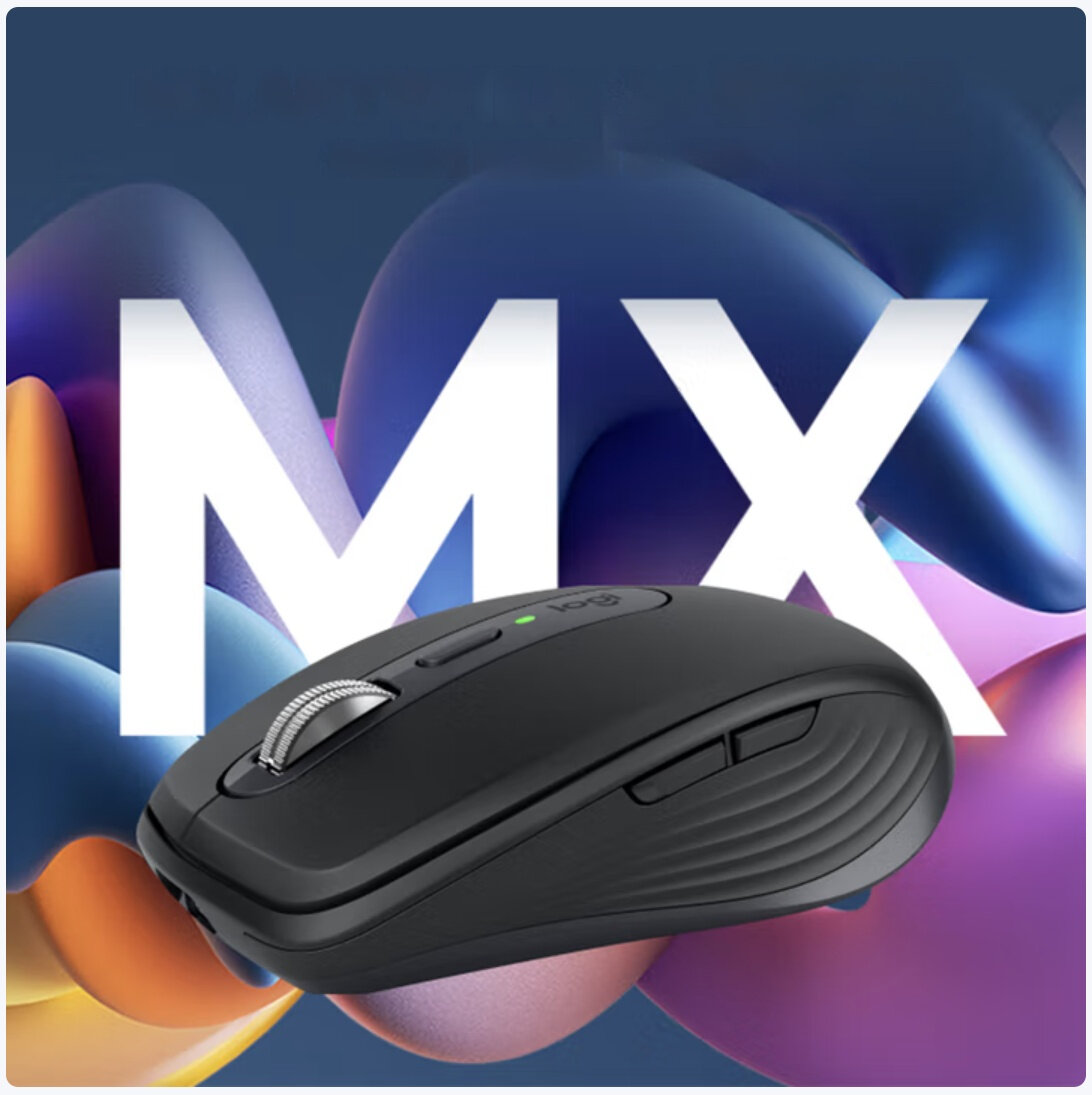 Мышь Logitech MX Anywhere 3S, беспроводная, бесшумная, для правой руки черный