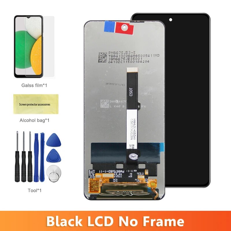 6,67-дюймовый протестированный экран Poco X3 Pro, для Xiaomi Poco X3, ЖК-дисплей с дигитайзером, сенсорный экран с рамкой для замены Poco X3 NFC Black No Frame