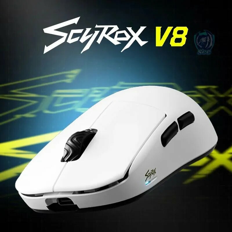 Игровая мышь Scyrox V8, беспроводная, оптический сенсор, бесшумное нажатие