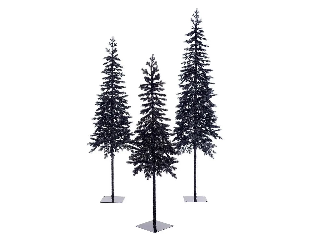 Искусственная черная елка Королева Тянь Шаня 210 см, литая 100%, Max CHRISTMAS