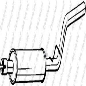 Средний глушитель выхлопных газов Bosal арт. 279-313