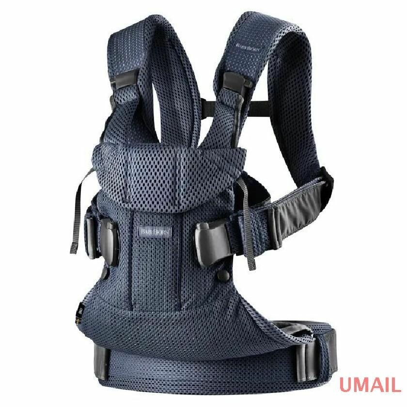 Кенгуру переноска для детей BabyBjorn One Air 3D Mesh кенгуру для новорожденных с 0/ Хипсит-рюкзак 3 положения, темно-синий