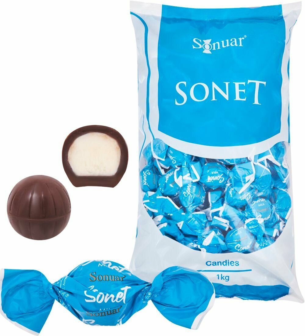 Шоколадные конфеты 'Сонет' молочный 1,0кг (Sonuar)