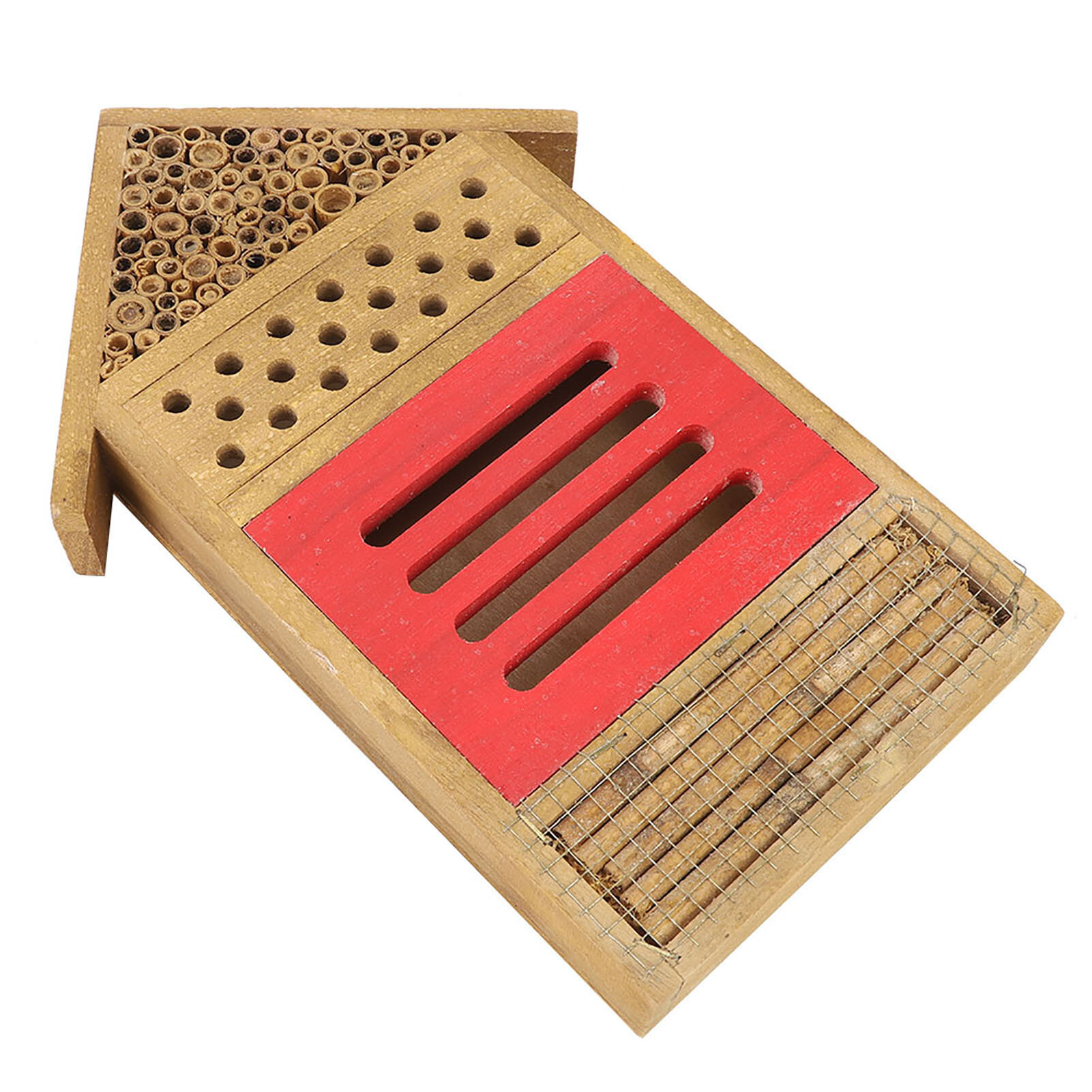 Деревянный домик для насекомых, пчелиный домик, деревянная комната для насекомых, гостиничный приют, украшение для сада, гнезда, коробка