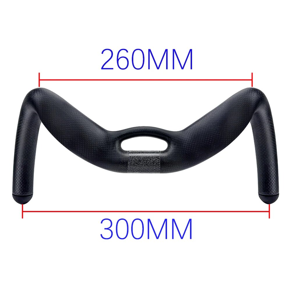 BALUGOE Руль из углеродного волокна Sprint Match черный матовый 31.8 мм 300MM