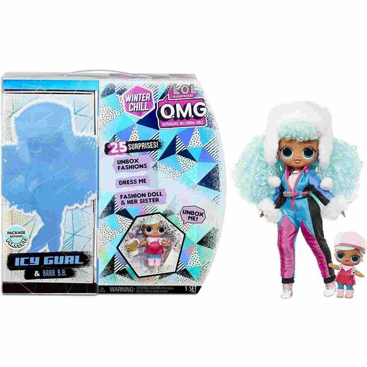 Зимняя серия ЛОЛ ОМГ куклы Lol OMG Winter Chill Icy Gurl + Brrr B.B.