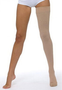 Чулок до бедра (2) без мыска №5 ЧККВ крем