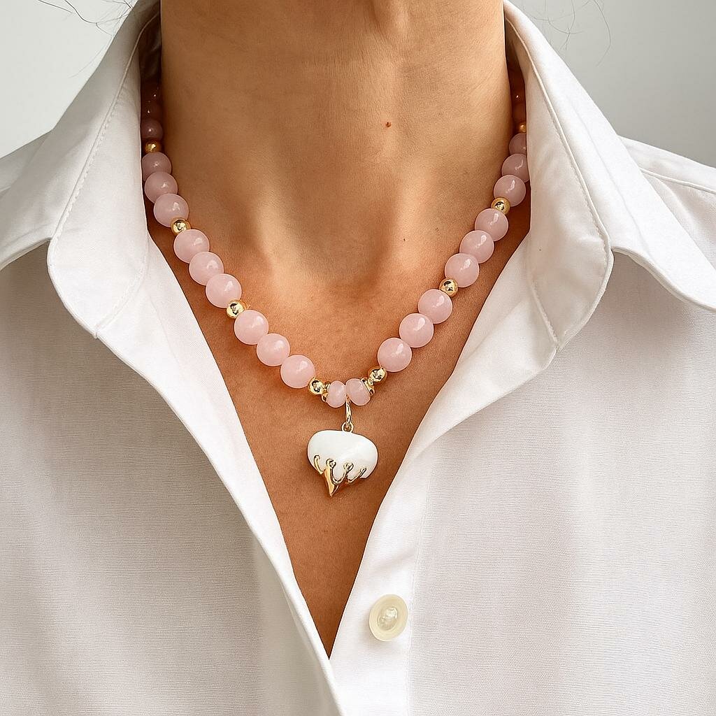 Колье, кварц