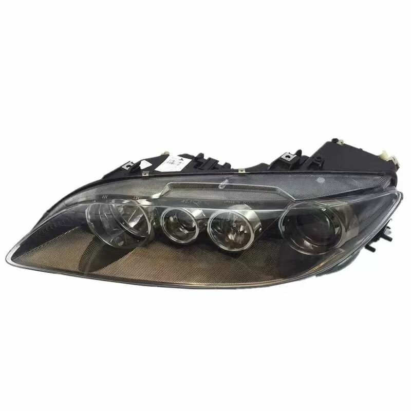 Фара передняя левая на Mazda 6 в кузове GG 2002- С ПТФ черная