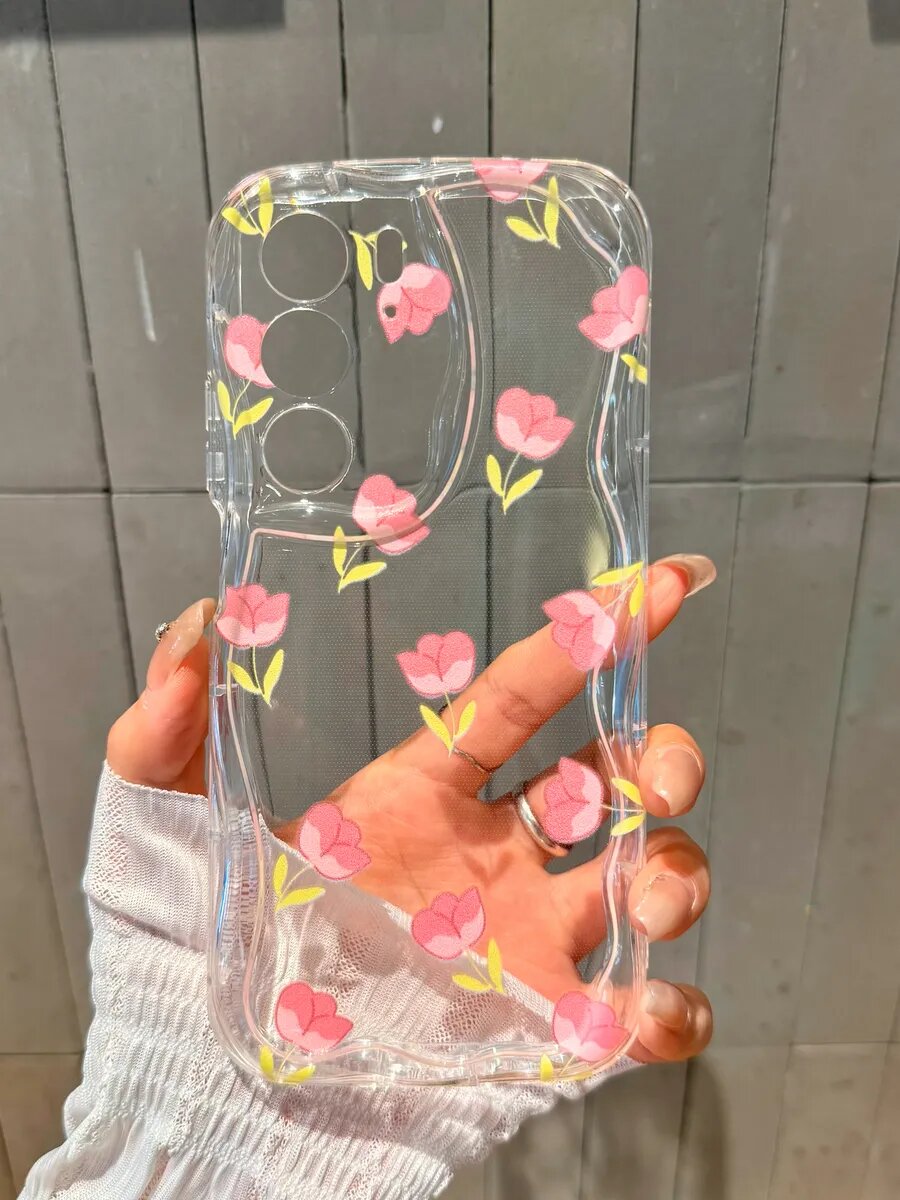 Чехол О'Кейси, для Realme C75, с защитой камеры, накладка, розовый