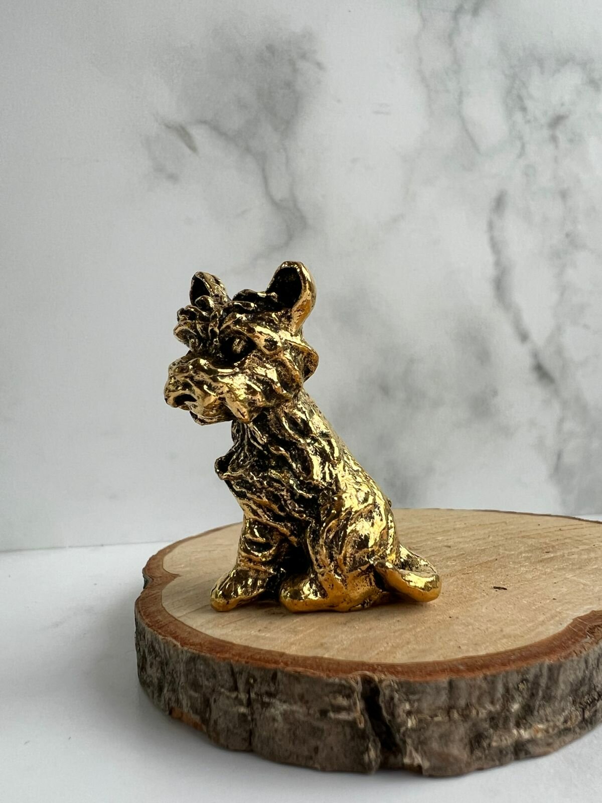 Фигурка Щенок литье металл