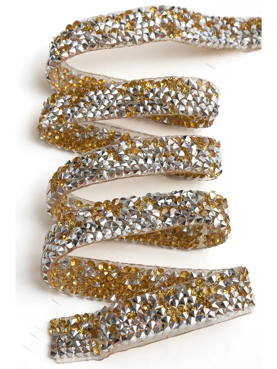 Стразовая лента 1,2см (1м)