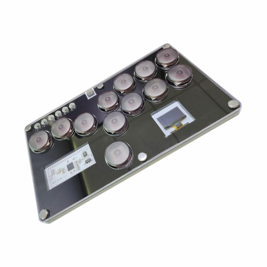 Портативный механический боевой контроллер, игровая клавиатура, аркадный джойстик, совместимый для ПК, SKY2040, прочный