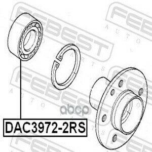 Подшипник ступичный передний Febest арт. dac3972-2rs