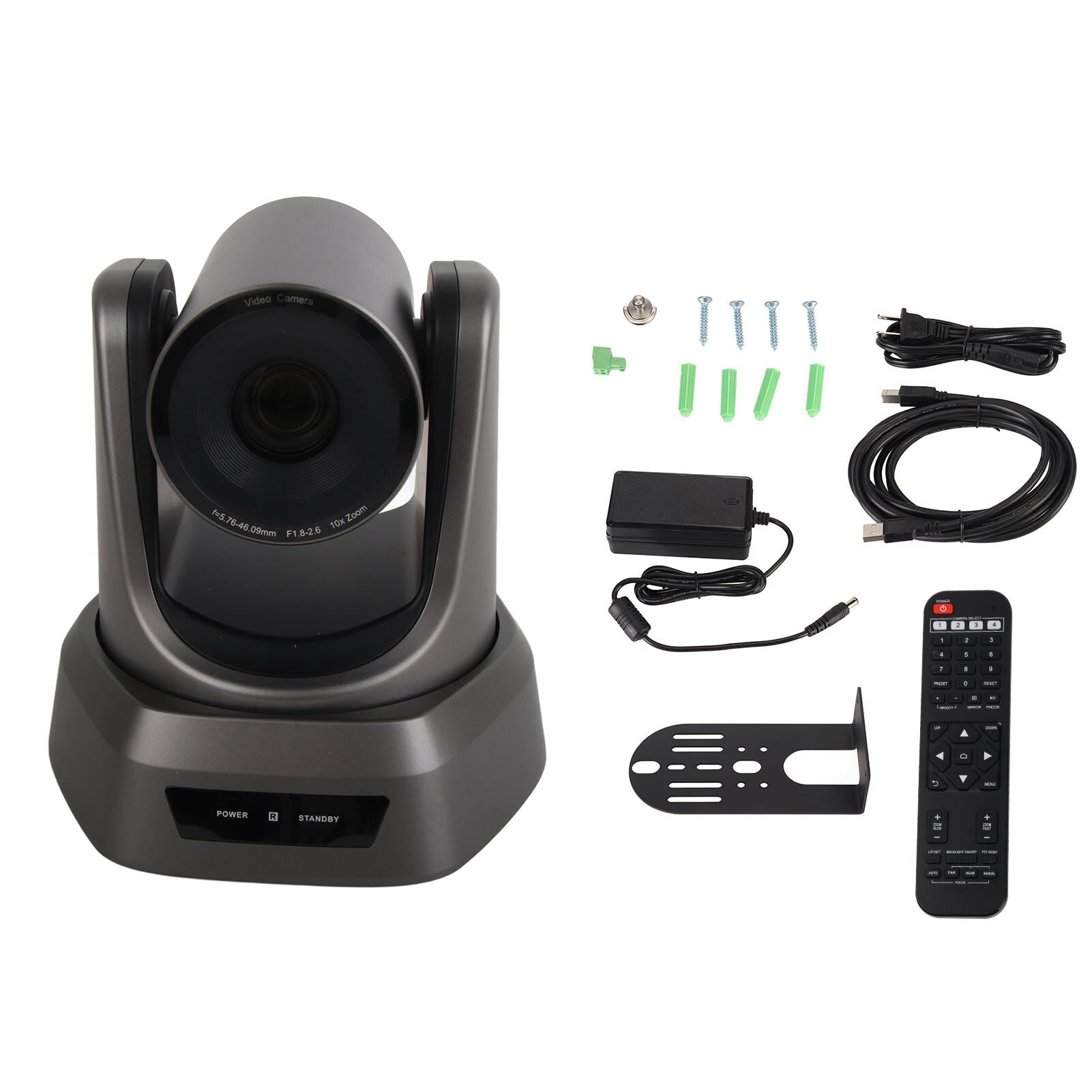 USB PTZ Camera 10x Optical Zoom HD 1080p видеоконференция для бизнес -конференции для деловой встречи трансляция в прямом эфире 100–240 В США плагин
