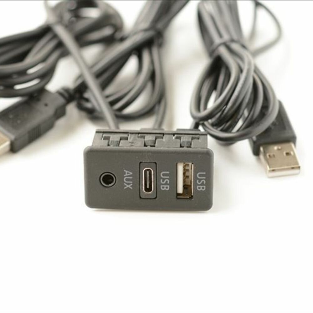 1,5 м Крепление Приборной Панели Автомобиля AUX TYPE C Разъем USBC USB Удлинитель Шнур-Адаптер