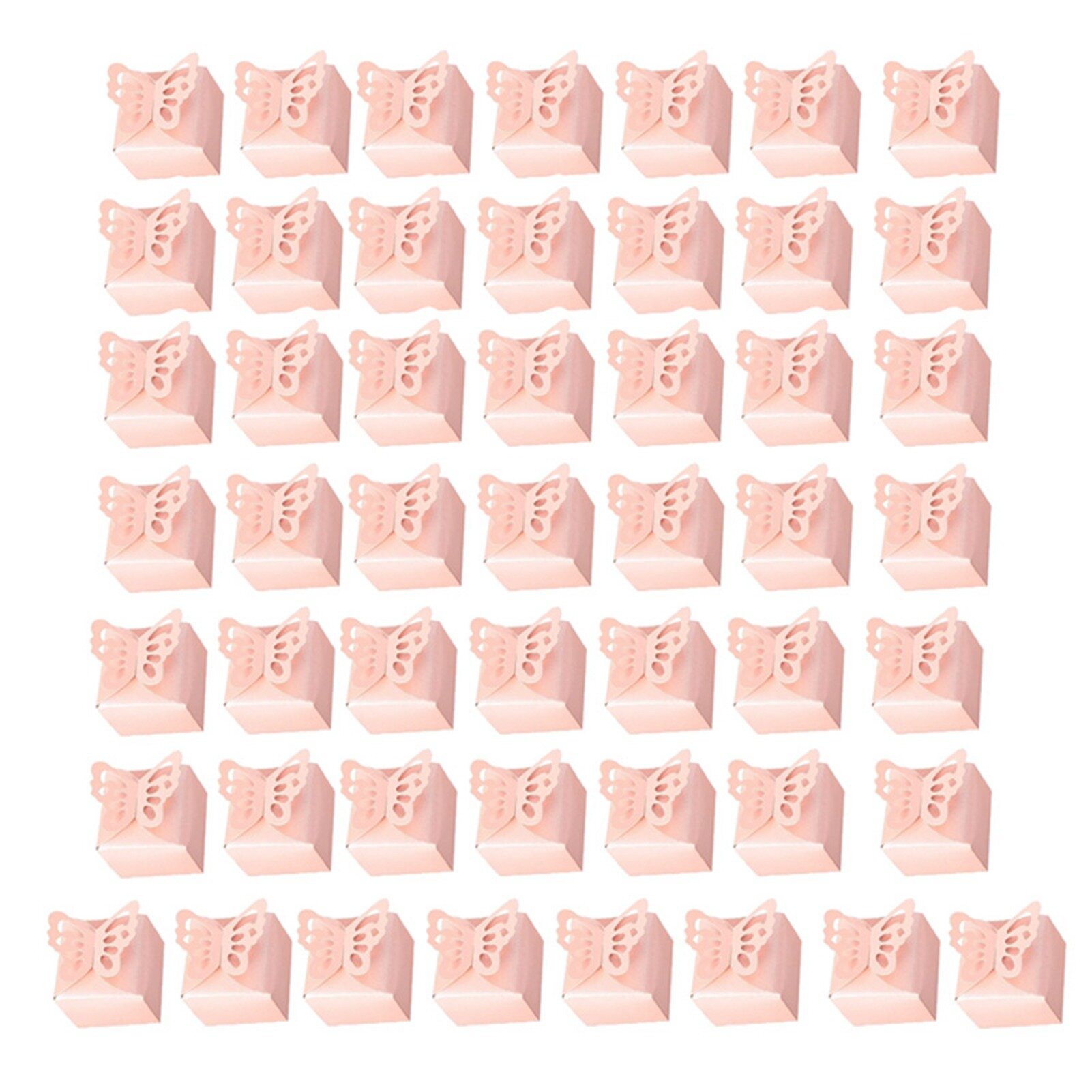 50 шт, коробки для вечеринок с розовыми бабочками, декоративные коробки для лакомств для девочек, сувениры с бабочками на свадьбу, день рождения, подарочные коробки для детей