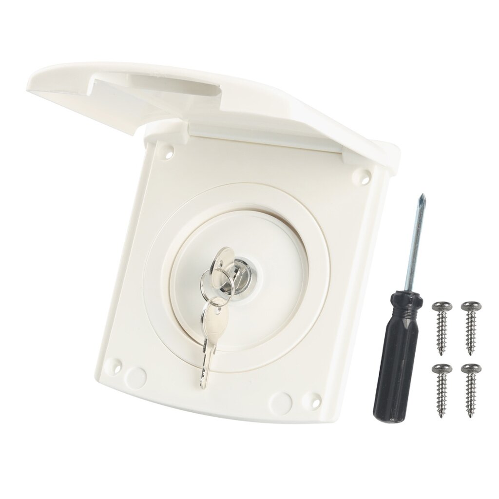 Заливной Патрубок Для Автодомов С Откидной Крышкой ABS Большого Диаметра для Впуска Воды в Прицеп для Кемперов