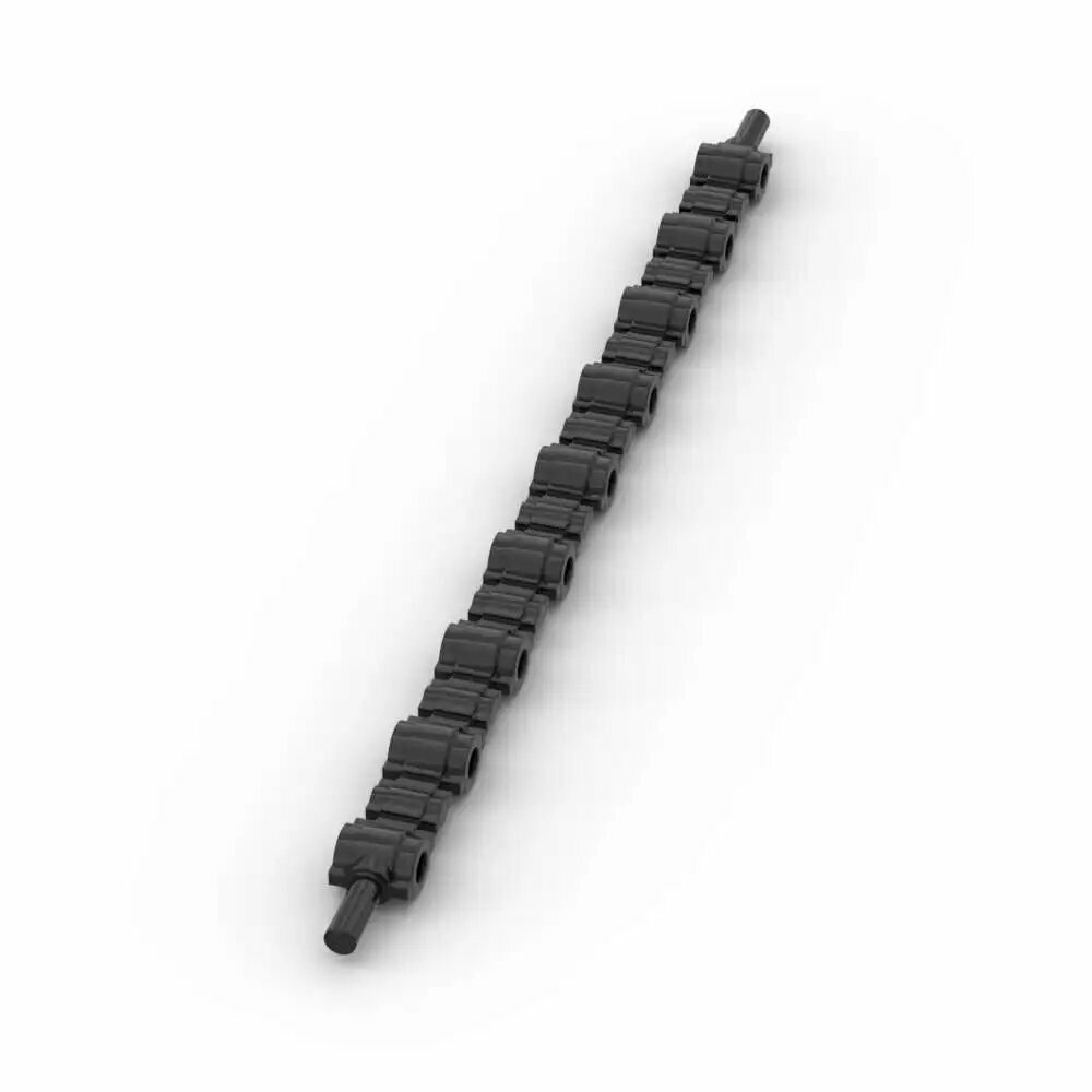 MOC 10 шт. 98567 ремень 19 л с наконечниками, комплект строительных блоков, заводские гибкие резиновые кирпичи, идея частиц, игрушки «сделай сам», подарок для детей