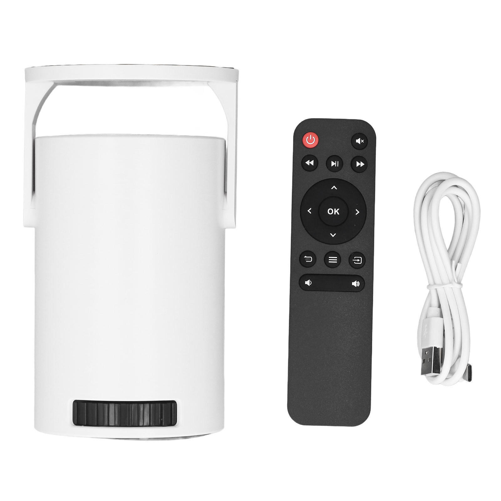 Портативный беспроводной проектор 1080P для Android 12.0, вращающийся на 180 градусов, для домашнего кинотеатра с пультом дистанционного управления, мини-кинопроектор