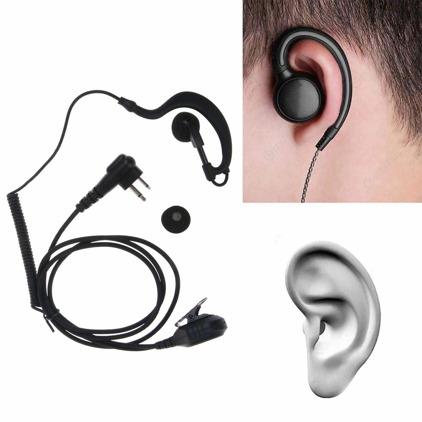 Гарнитура VOX c микрофоном PTT для рации DP1400 EP450 DEP450 CP040 CP140 CP180 XTN446