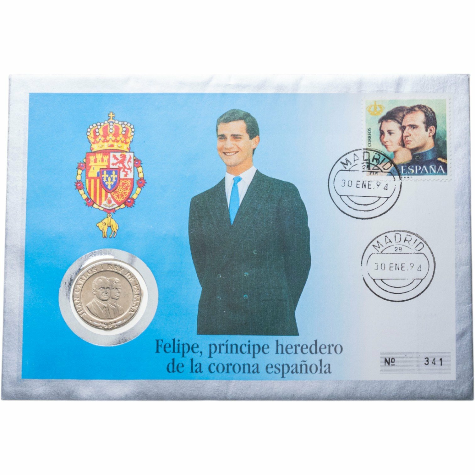 Испания 200 песет 1991 "Мадрид – культурная столица Европы", в буклете