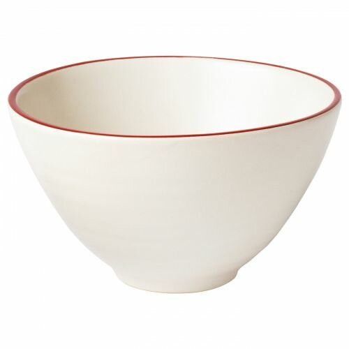 VINTER Миска икеа, ручная работа белый/красный 11 см (90472552)