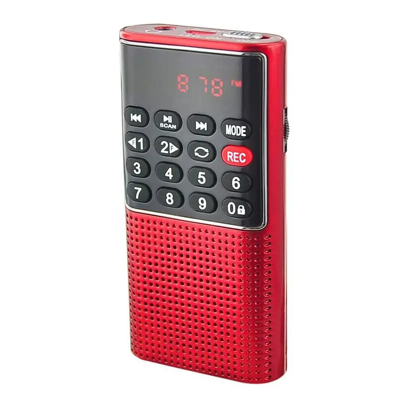 Мини Портативное FM Радио Беспроводной Динамик MP3 Музыкальный плеер с поддержкой записи Громкой связи TF Карта USB Воспроизведение наушников