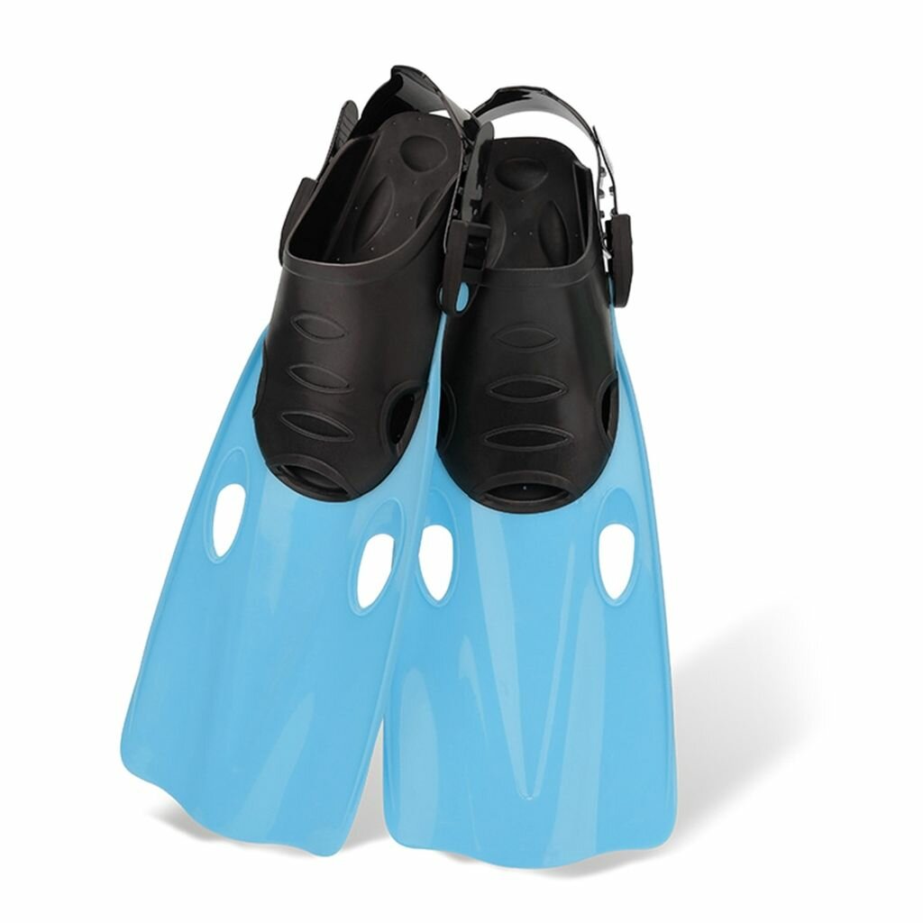 Ласты регулируемые для дайвинга и плавания - резина и полипропилен, размеры M для бассейна, пляжа и подводного плавания