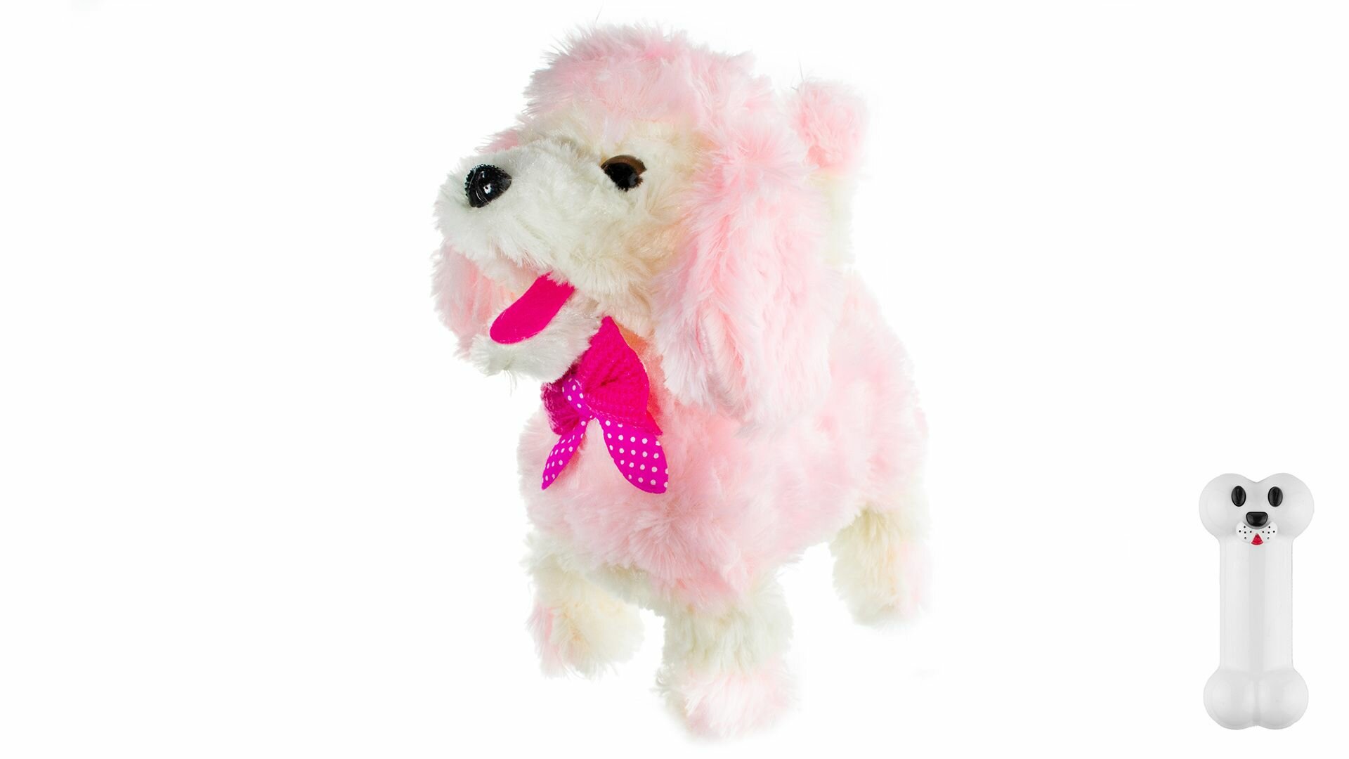 Радиоуправляемая плюшевая собака "Пудель", Nanyang, 9691B4, звуковые эффекты