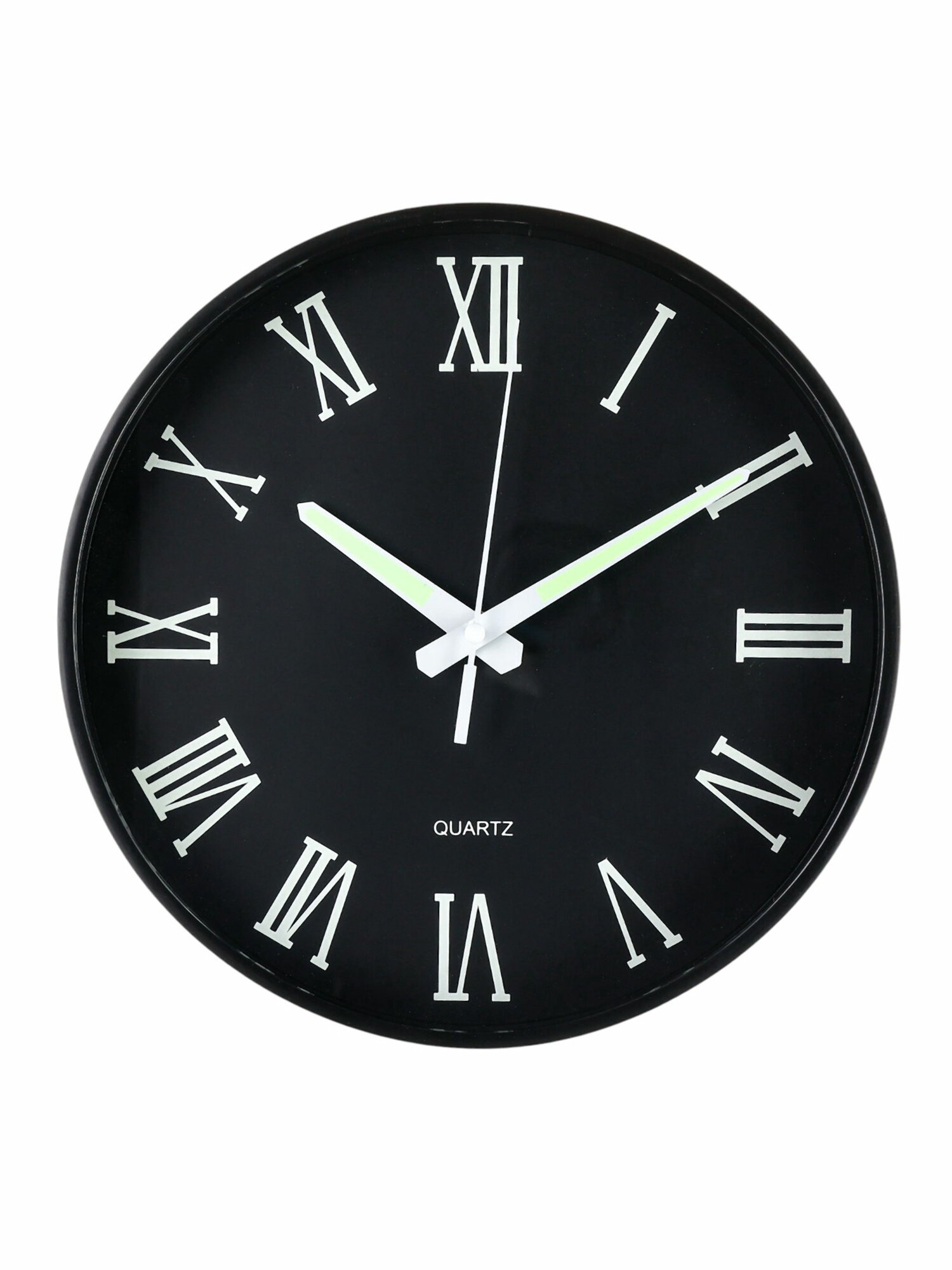 Часы настенные интерьерные "Классика", бесшумные, плавный ход, светящиеся, d=25 см, от батарейки 1xАА