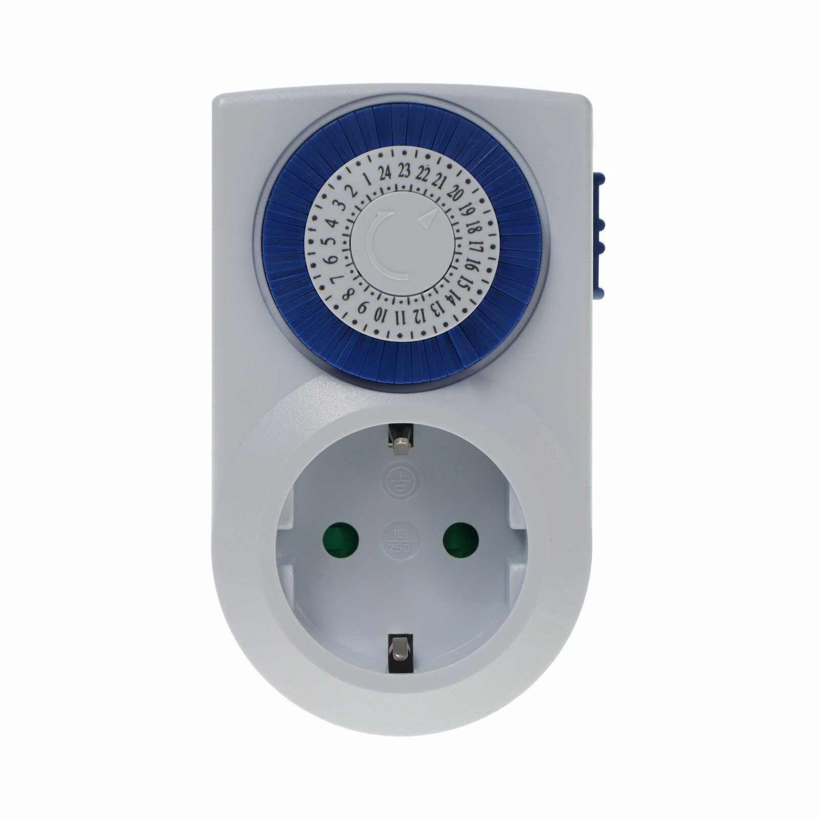 Таймер розеточный механический, 3500 Вт, 48 вкл./выкл. сутки, интервал 30 мин