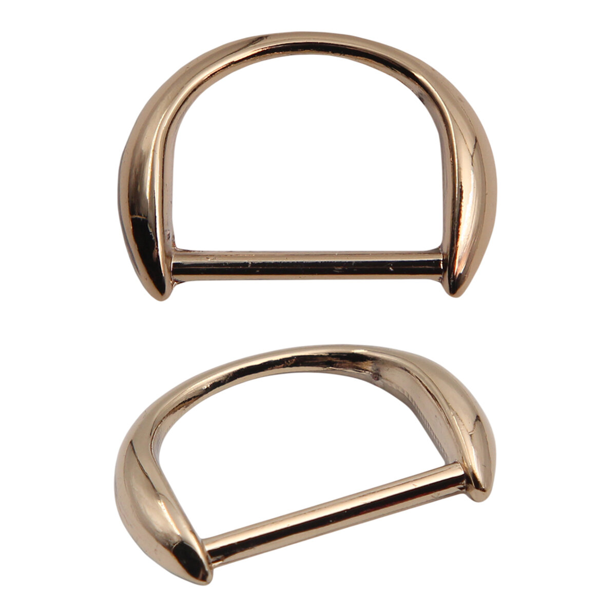 Полукольцо для ремня декоративное 25 мм, металл (gold - золото), 2 шт