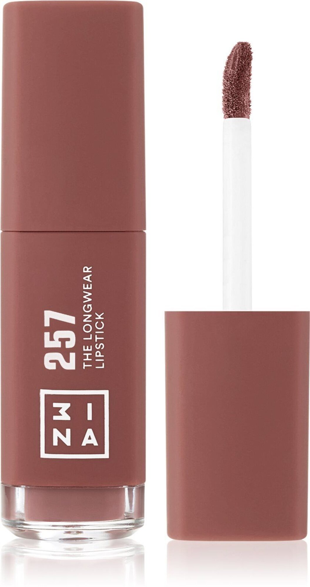 Стойкая жидкая помада 3INA The Longwear Lipstick оттенок 257 - Powder pink 6 ml