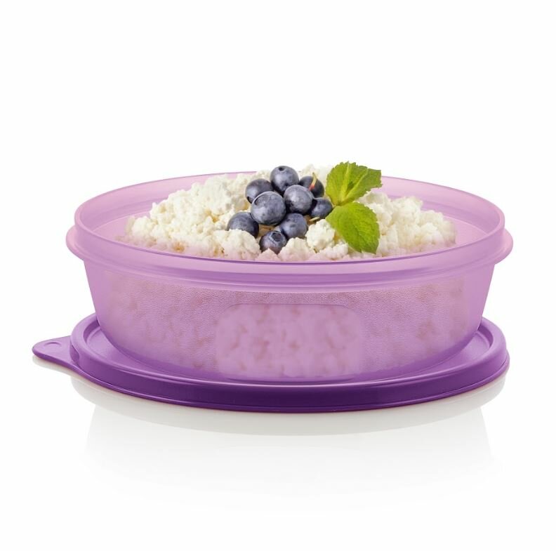 Tupperware "Хит-парад" (1л), сиреневый, еда с собой без проливания