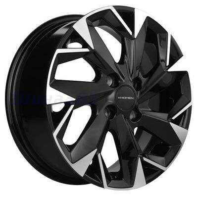 Литой колесный диск Khomen Wheels KHW1402 5,5x14/4x98 ET35 D58,5 Black-FP