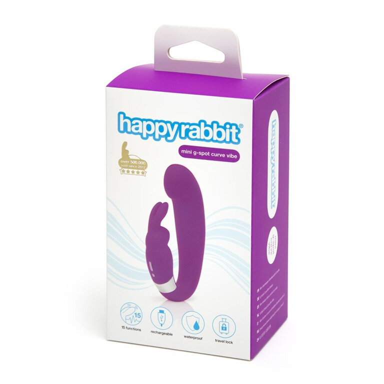 HAPPY RABBIT Mini G spot Curve Vibe Вибратор для клитора и G-точки Happy Rabbit