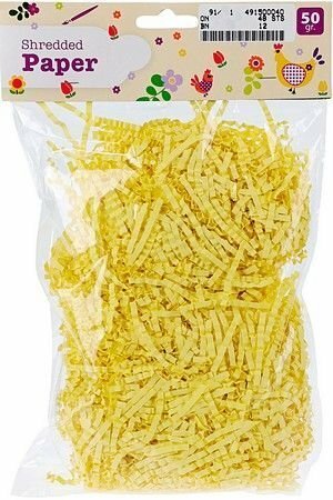 Декоративный наполнитель для подарочной упаковки PAPER SMILE, желтый, 50 г, Koopman International 491500040-1