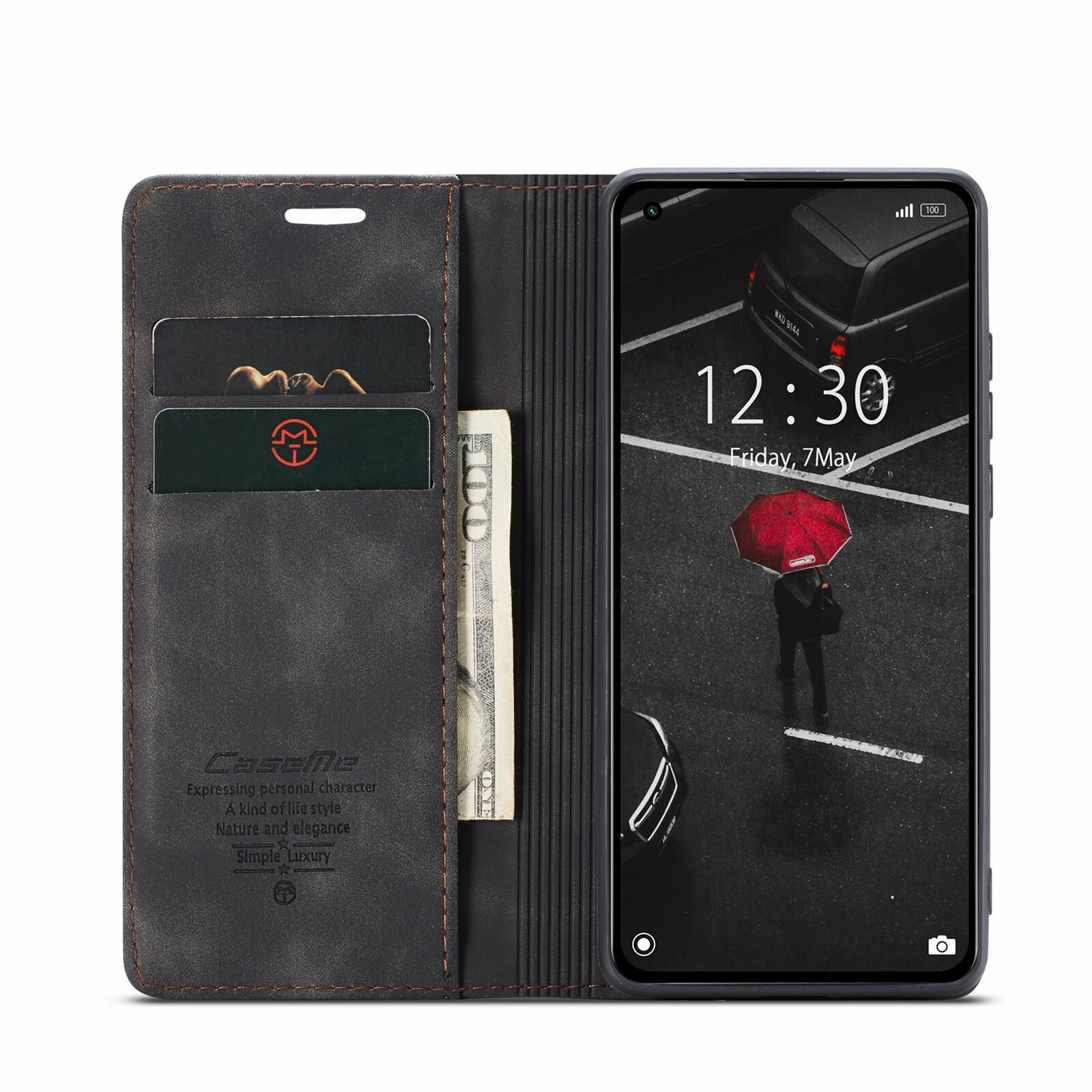 Чехол-книжка CaseMe Matte Xiaomi 11 Lite черный