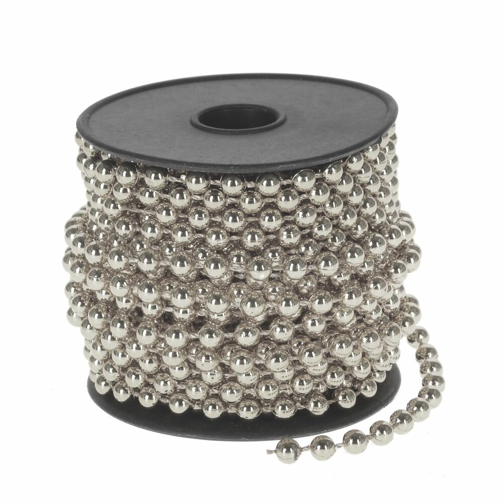 Украшение новогоднее "Бусы", D5 мм, L10 м