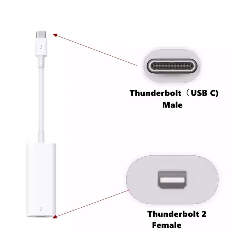 UXG Кабель-переходник Thunderbolt 2 - FireWire 800 Thunderbolt 3-2