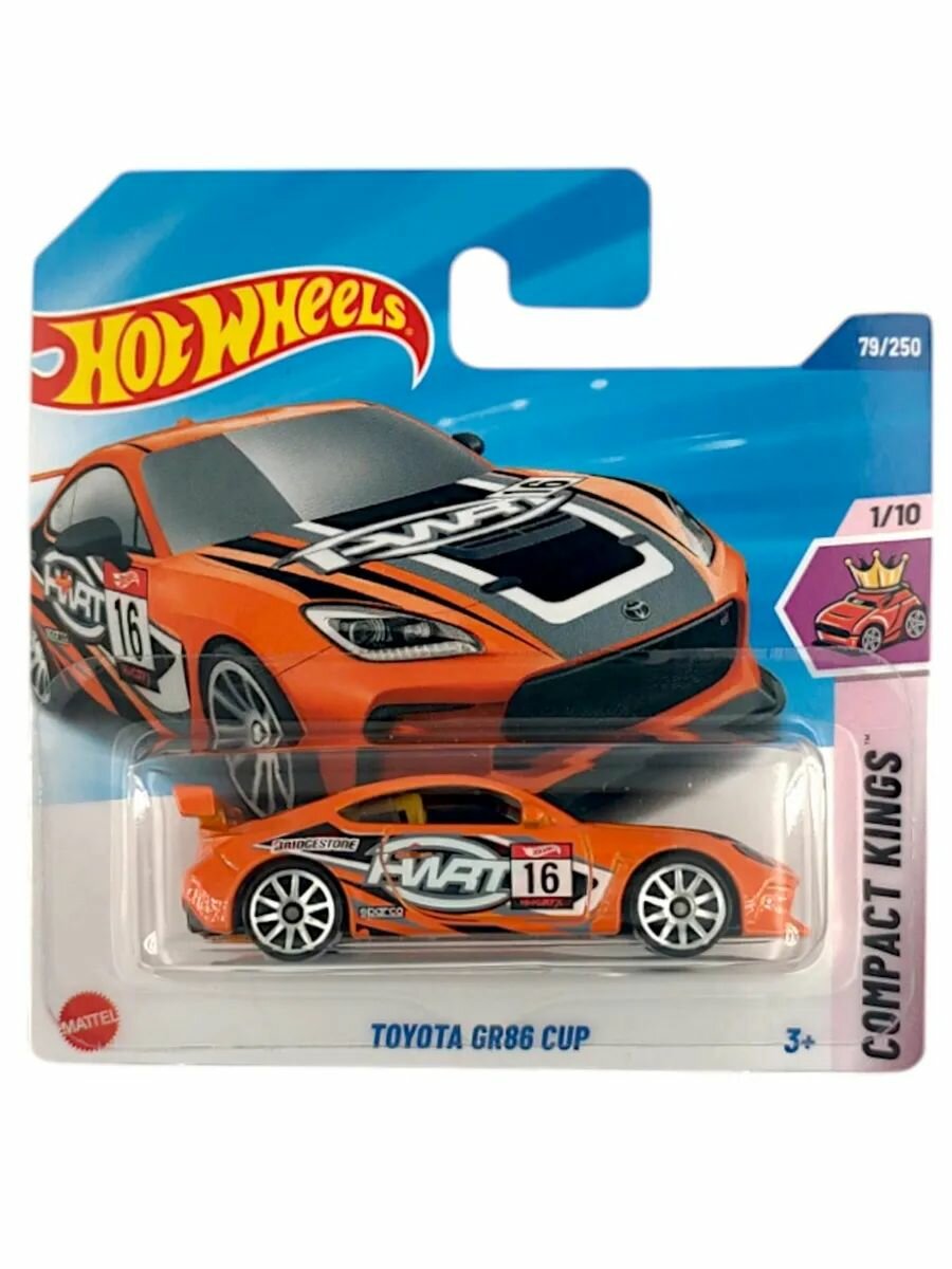 HYX23 Hot Wheels машинка металлическая игрушка коллекционная масштабная модель Toyota GR86 Cup Кейс 2025