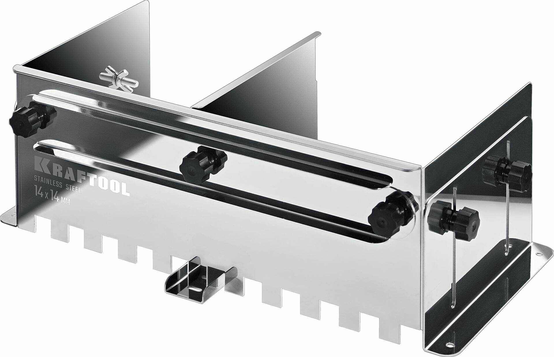 Гребёнка раздвижная KRAFTOOL BUNKER, зуб 14*14 мм, до 600 мм, нерж. сталь, для плитки (0808-14)