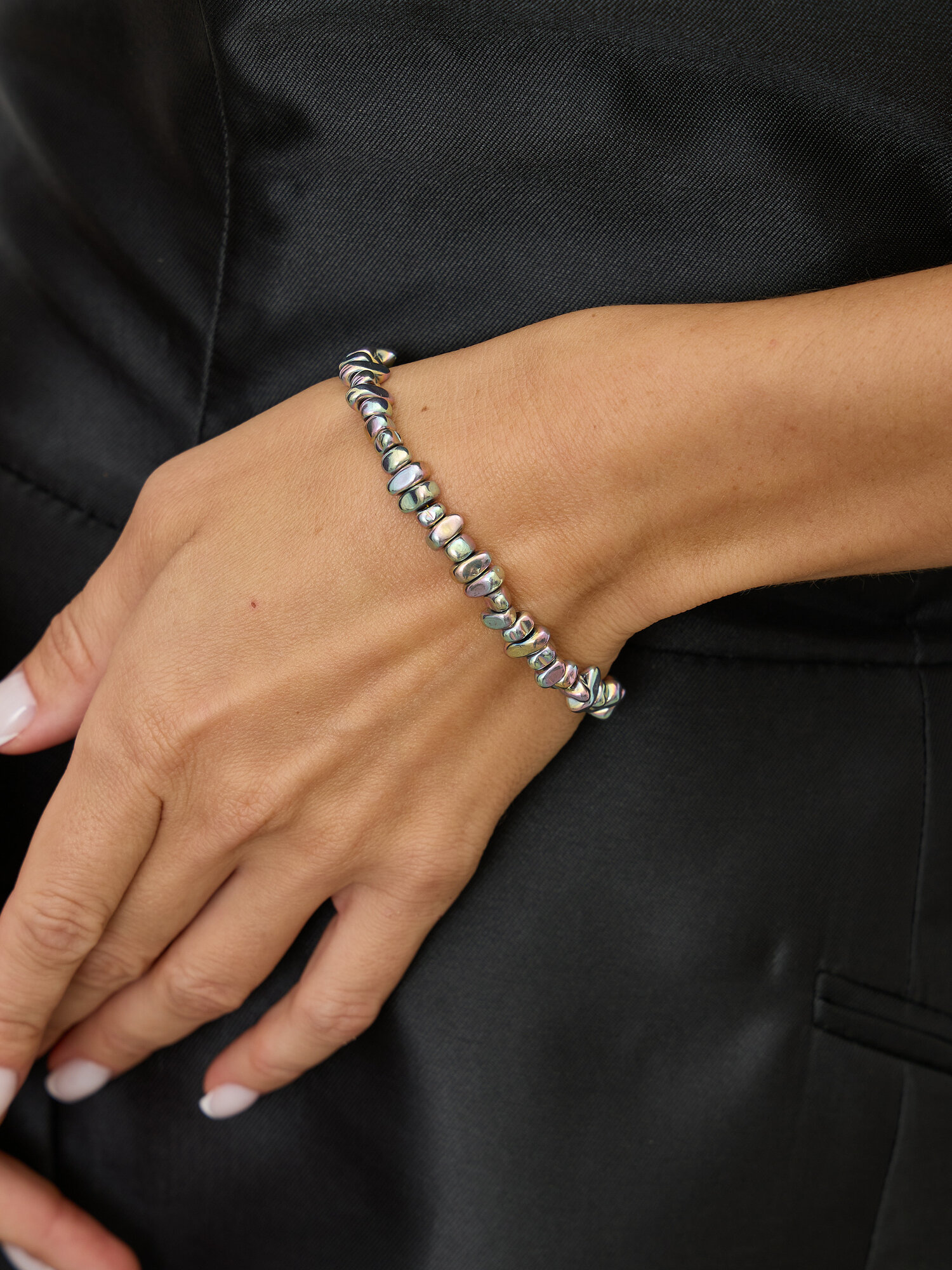 Браслет, гематит