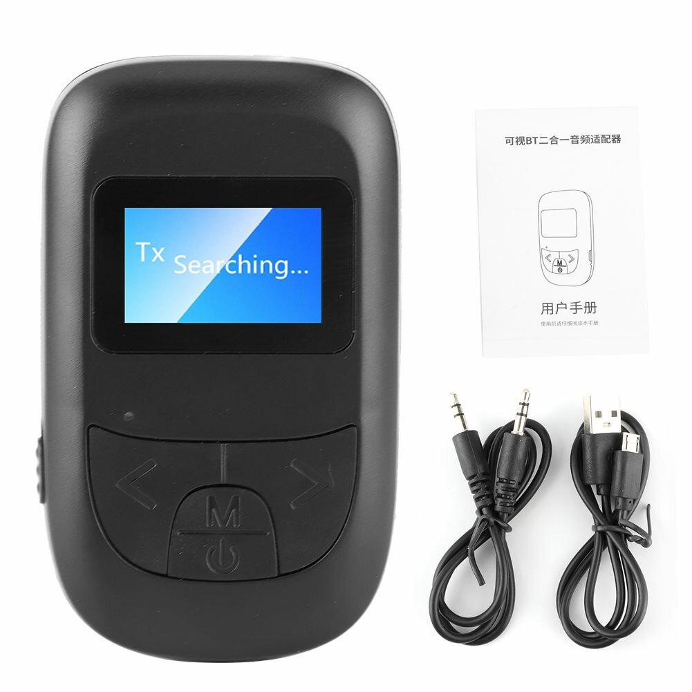 Bluetooth 5.0 Адаптер для Авто ПК Колонок 3.5MM с LCD